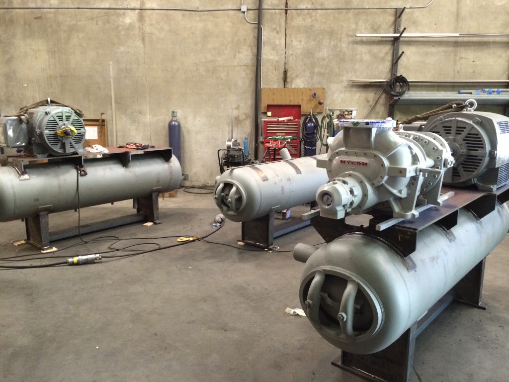 Many Phases to Complete the Mayekawa Ammonia compressor skids | LeBlanc ...